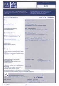 CB Test Certificate | WISHPro Asia